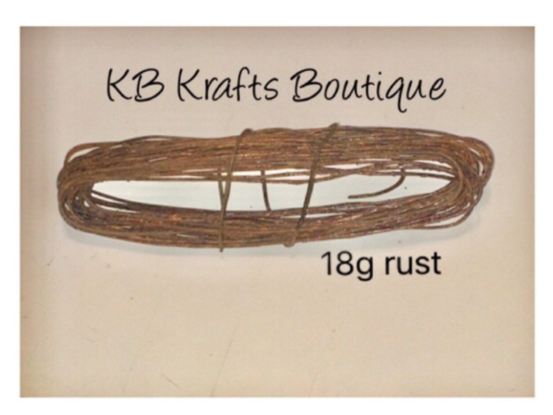 Rusty Craft Wire 18 Gauge, 30 Ft, Made in USA - Etsy