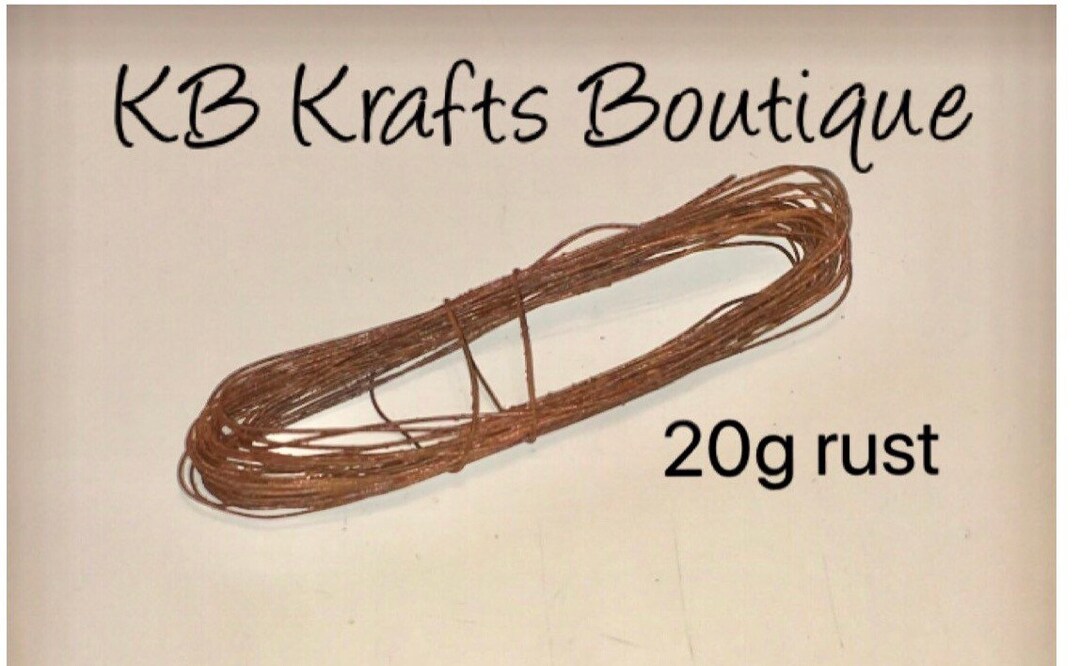Rusty Craft Wire 20 Gauge, 30 Ft, Made in USA - Etsy