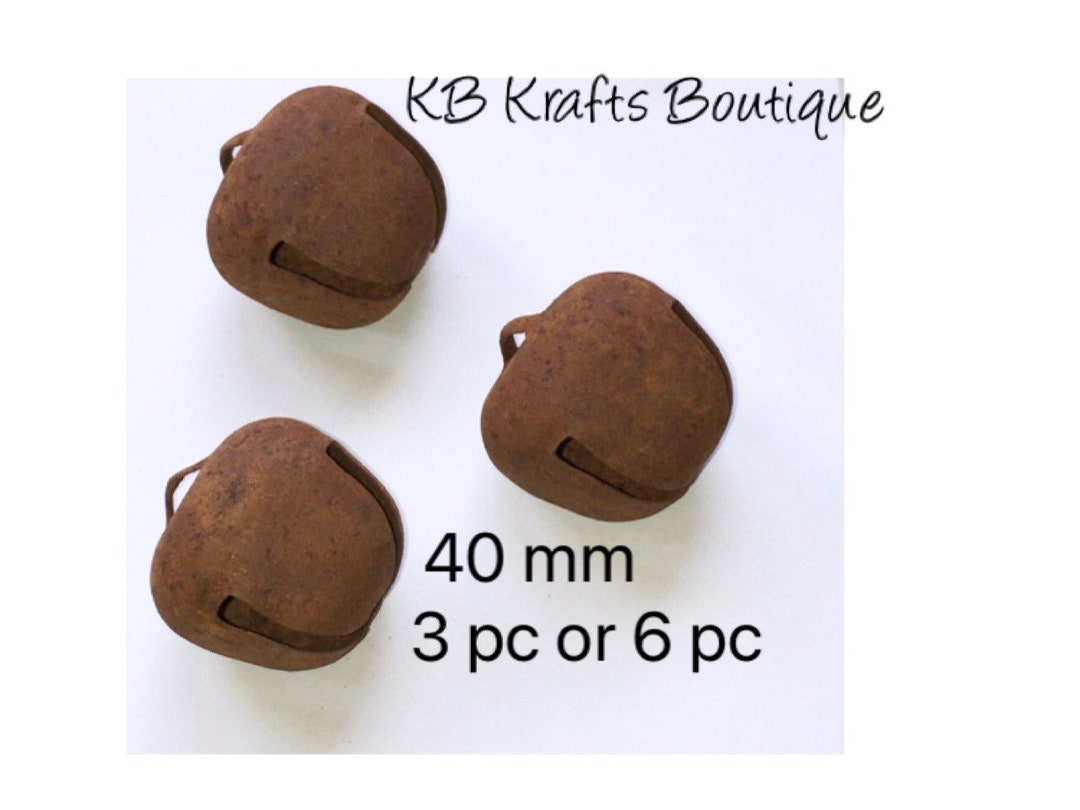 Large Rusty Primitive Jingle Bell CHOICE Size 40mm or 65mm - Etsy