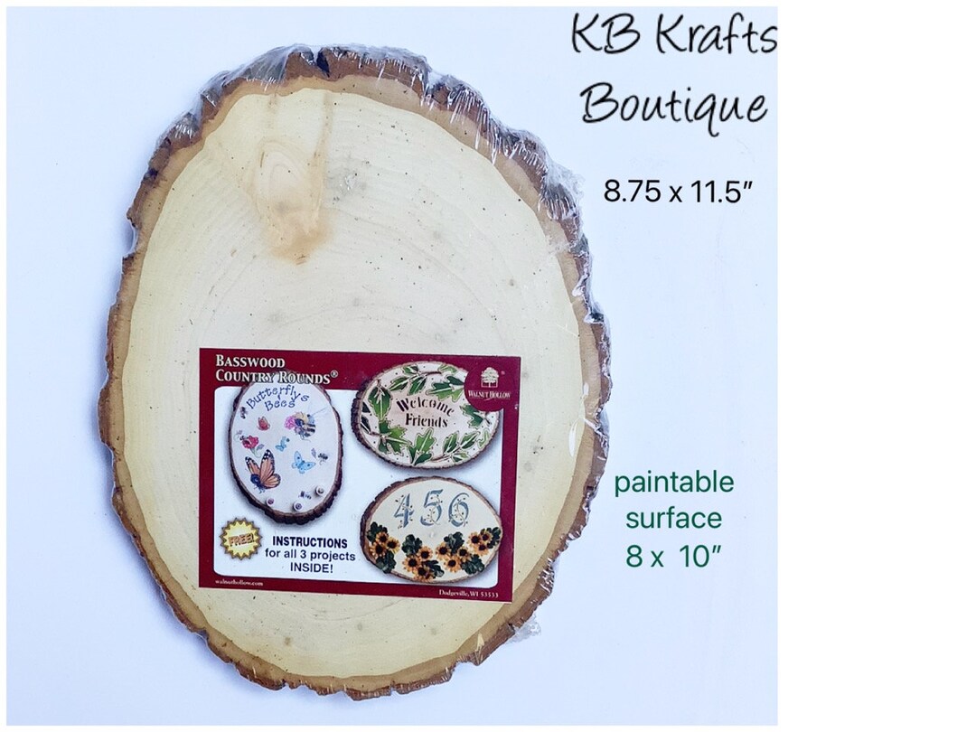 Unfinished Wood Plaque With Live Edge Used for Woodburning, Decorative ...