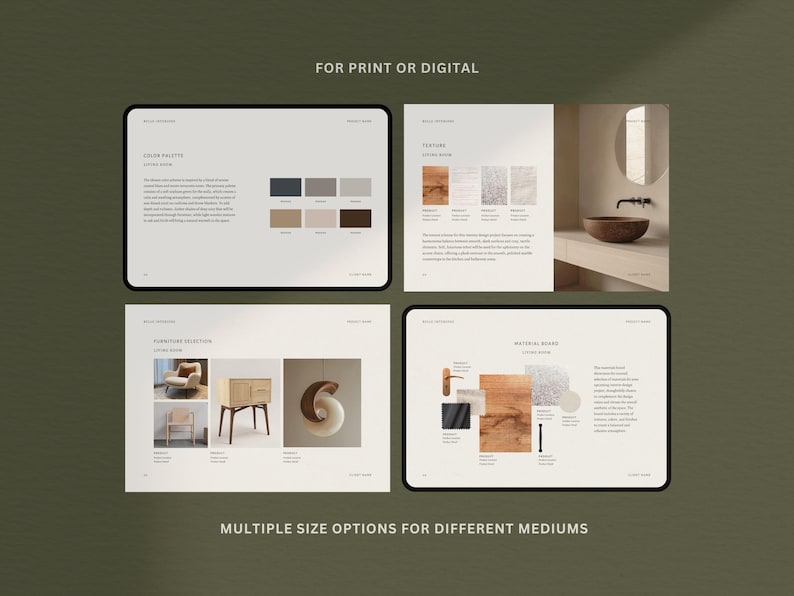 Interior Design Presentation Template | Interior Designer Project ...