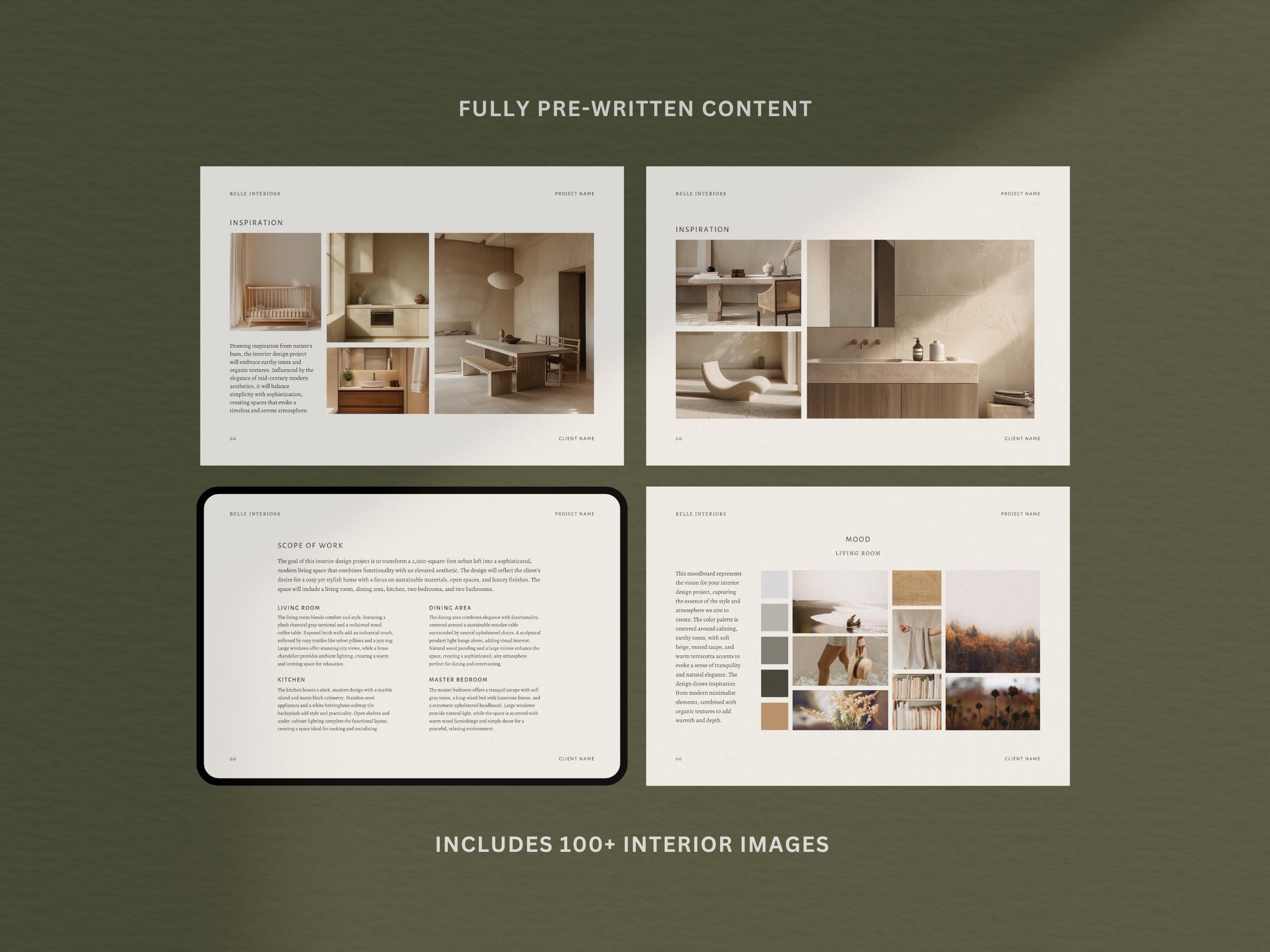 Interior Design Presentation Template | Interior Designer Project ...