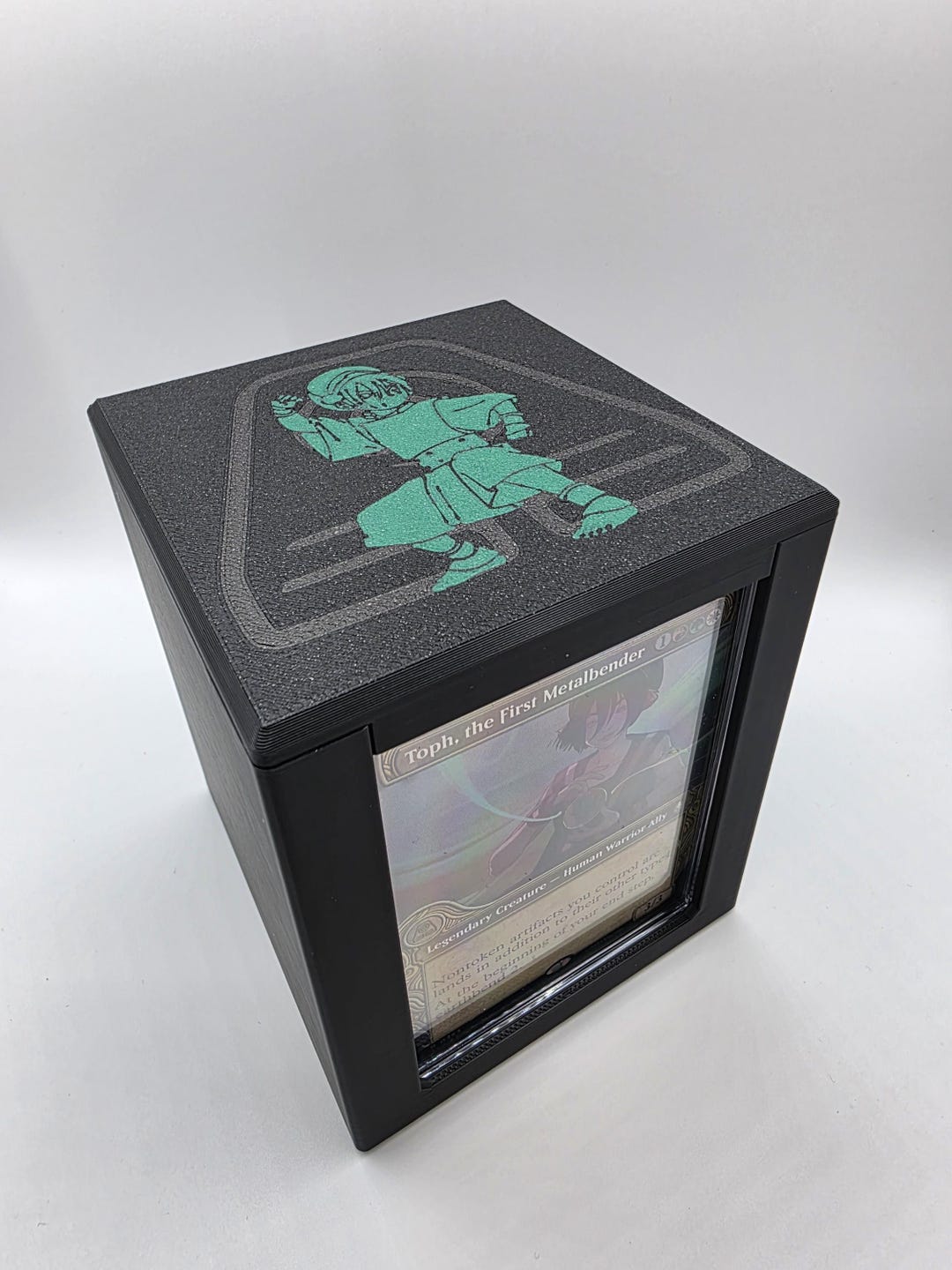 Magic the Gathering Toph Commander Magnetic Deck Box With Display ...