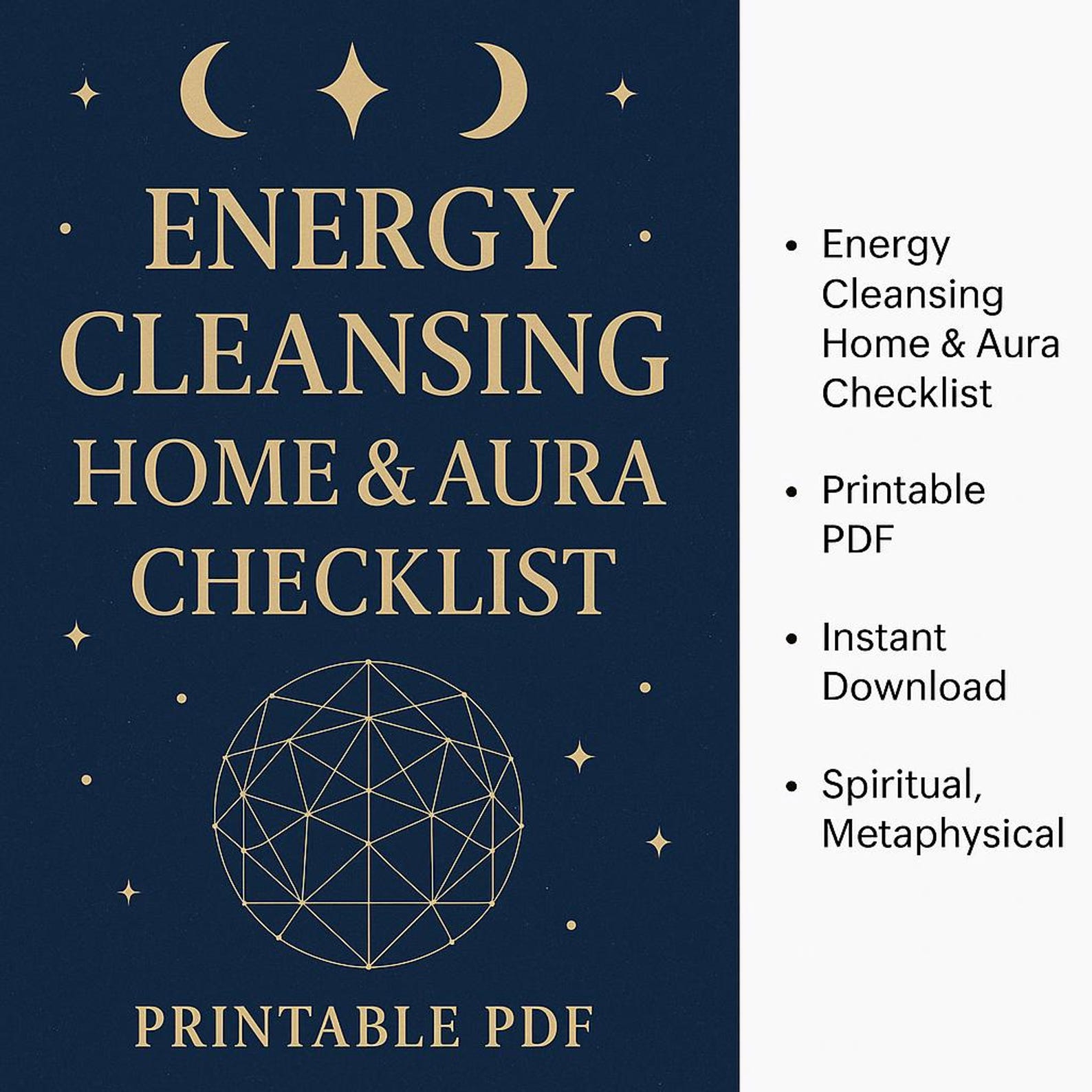 Energy Cleansing Home & Aura Checklist. Spiritual Space Clear Guide ...