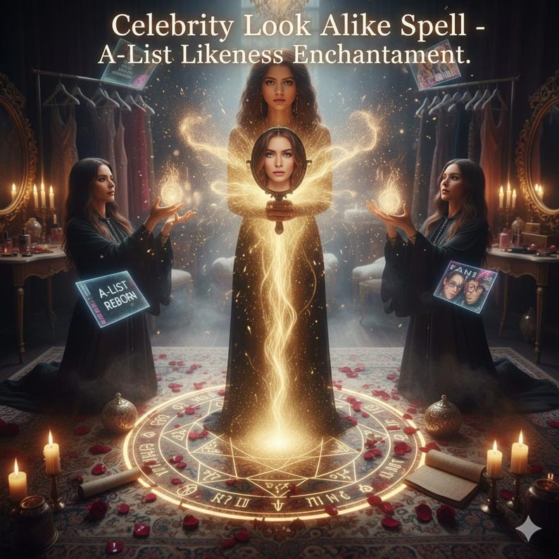 Celebrity Look Alike Spell - A-list Likeness Enchantment - Etsy