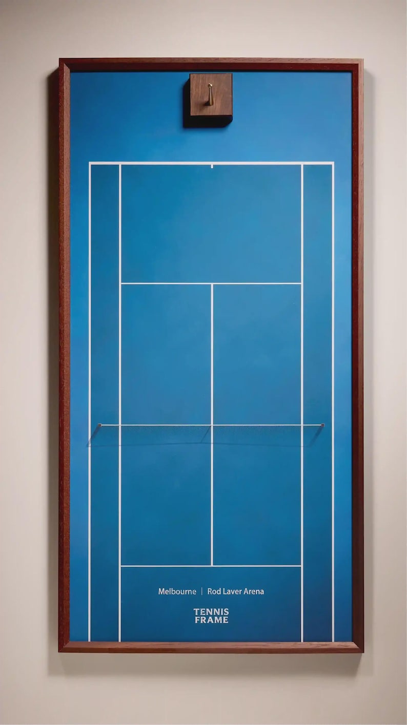 Grand Slam Tennis Frame Collection — Complete Set of 4 Iconic Courts - Etsy