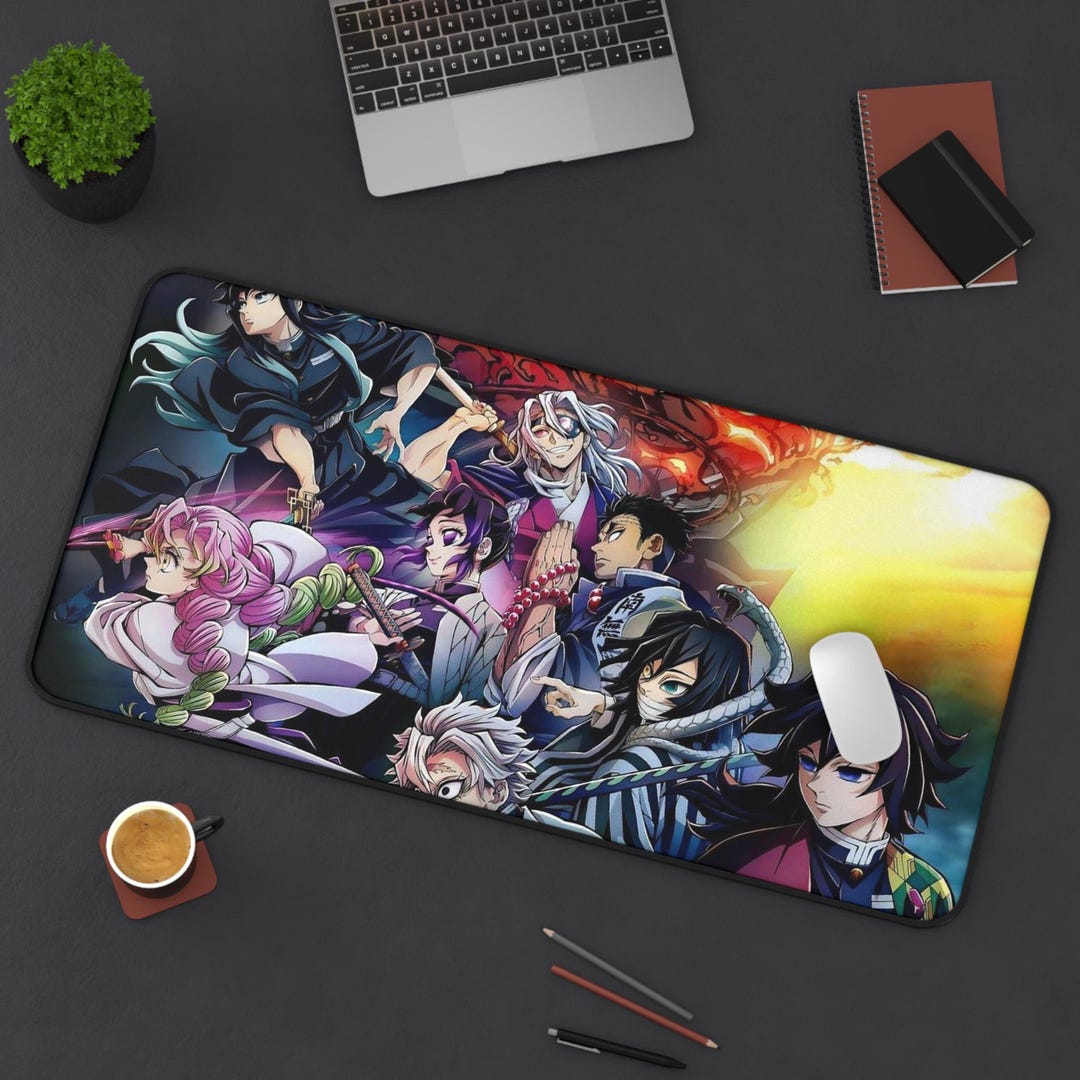 Hashiras From Demon Slayer Desk Mat - Unique Gaming Mouse Pad for Anime ...