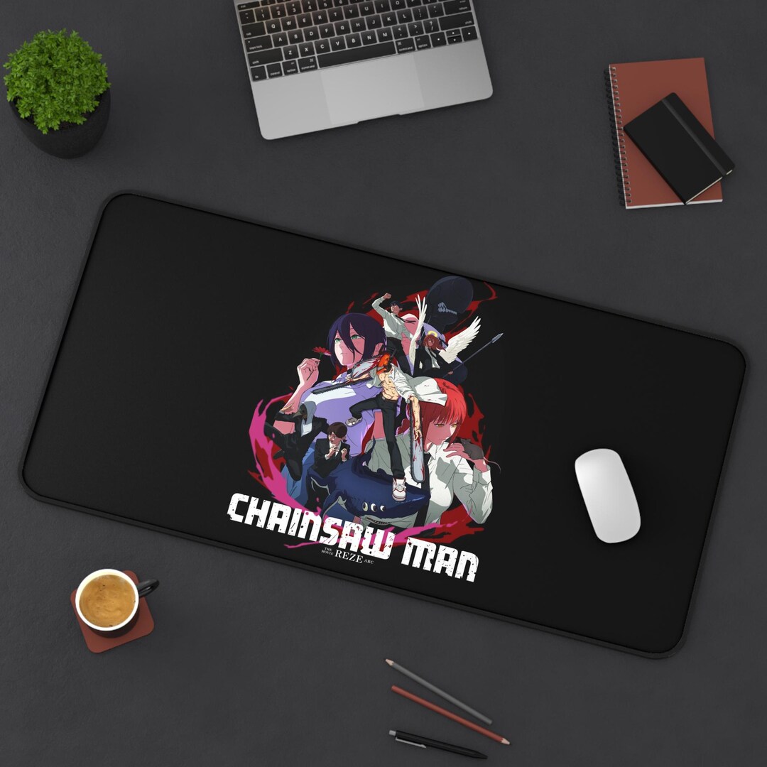Anime Reze Chainsawman Movie Desk Mat, Cool Manga Gaming Mouse Pad ...