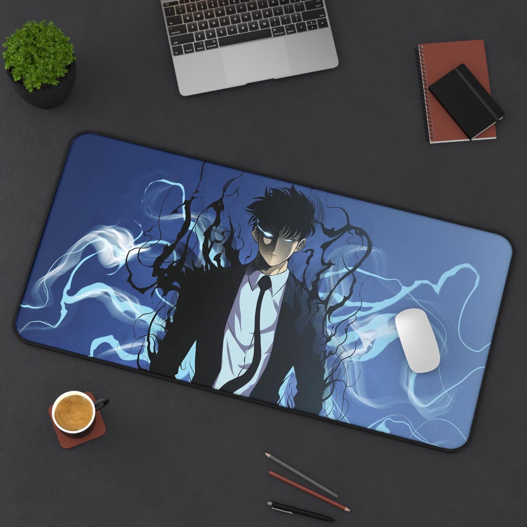 Sung Jin-woo Solo Leveling Desk Mat | Anime Mousepad - Etsy
