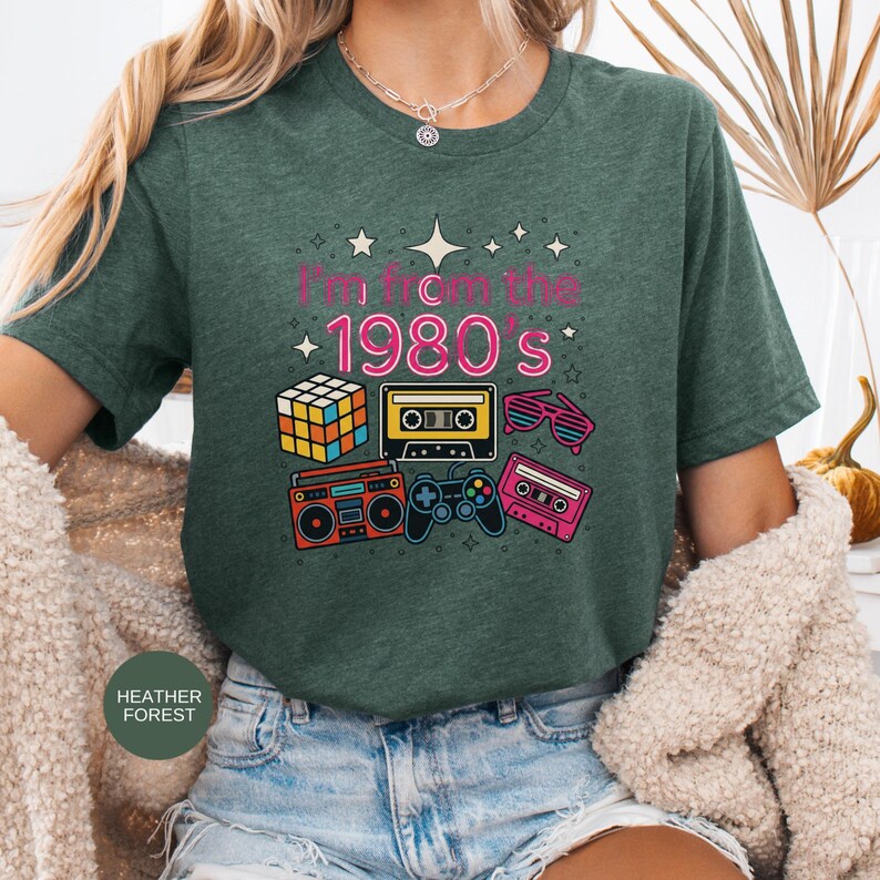 I'm This Old 1980s Bold Stars - Etsy