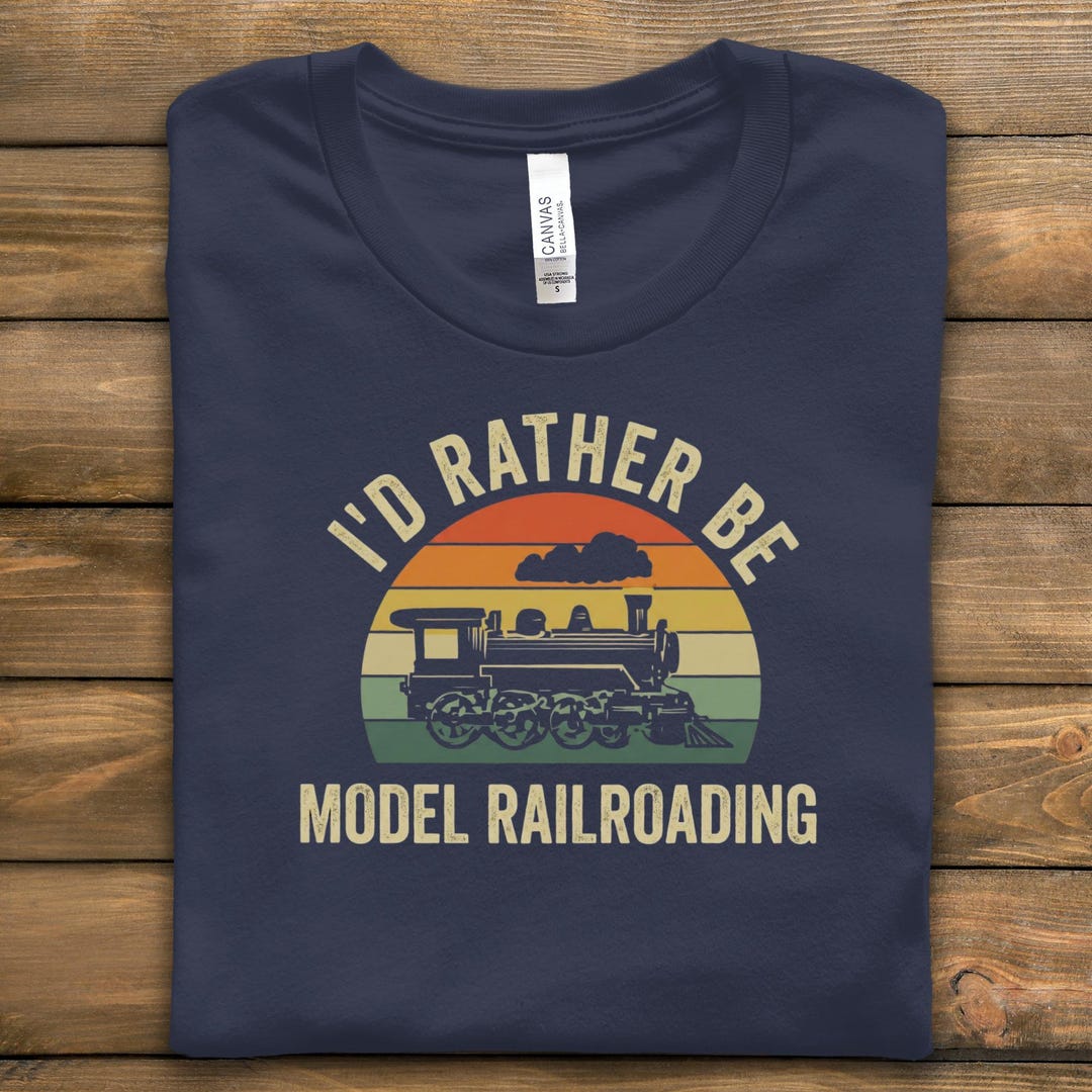 Model Railroading T-shirt, Train Lover Gift, Hobbyist Tee, Vintage ...