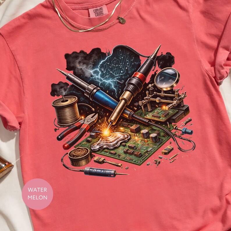 Electronics Soldering T-shirt | Circuit Board Engineer Tee | Tech ...