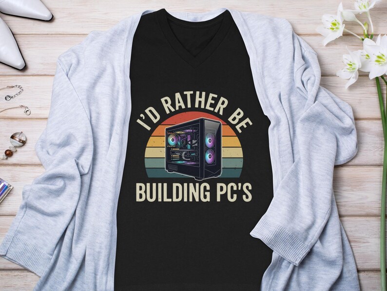 Camiseta "Prefiero estar construyendo PCs", regalo para constructor de ...