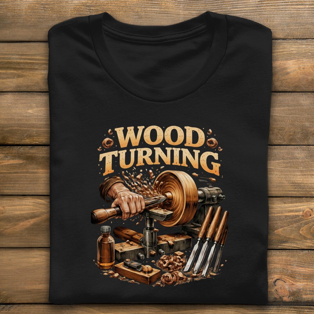 Wood Turning T-shirt, Woodworking Project Gift, Wood Lathe Shirt ...