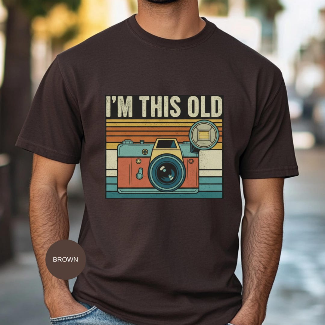 Vintage Camera Shirt, Retro 70s Inspired Tee, Classic Vintage Camera ...