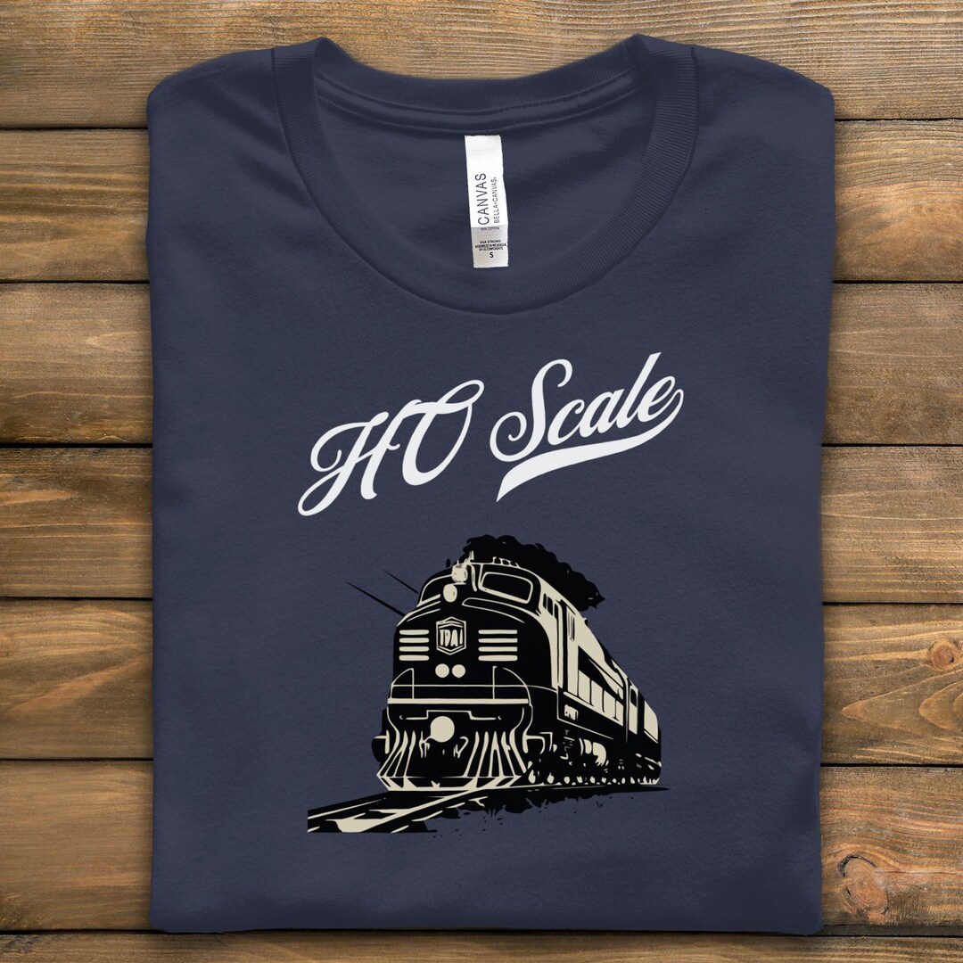 Ho Scale Train Shirt Model Railroad Tee, Vintage Graphic (retro Railway ...