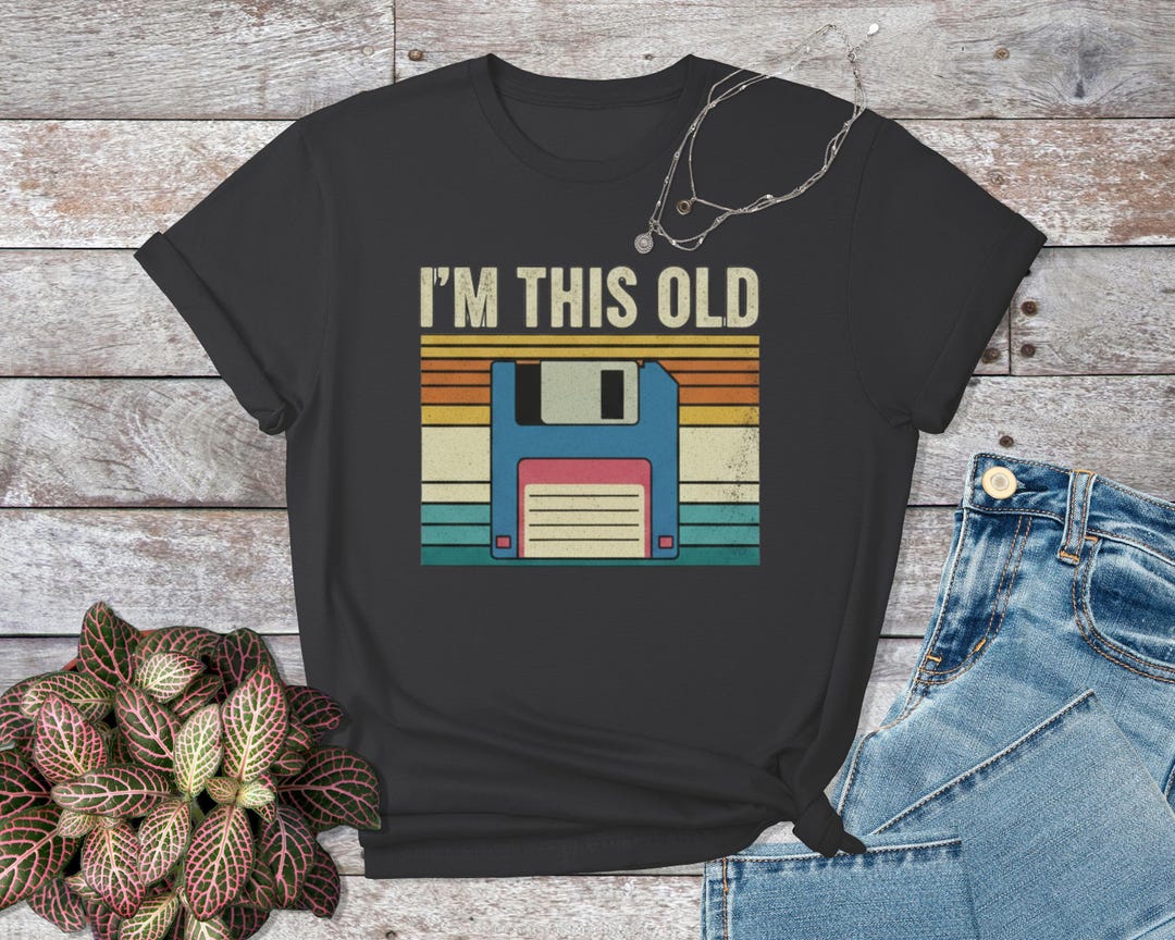 Floppy Disk T Shirt Retro Computer Tee: Vintage Tech Design, Classic ...