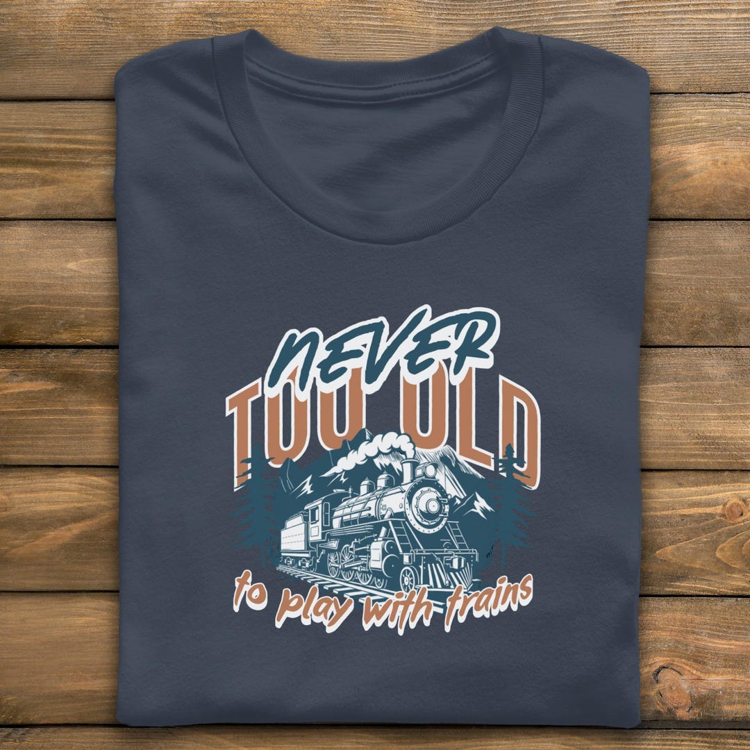 Vintage Steam Train T-shirt, Railroad Enthusiast Gift - Etsy
