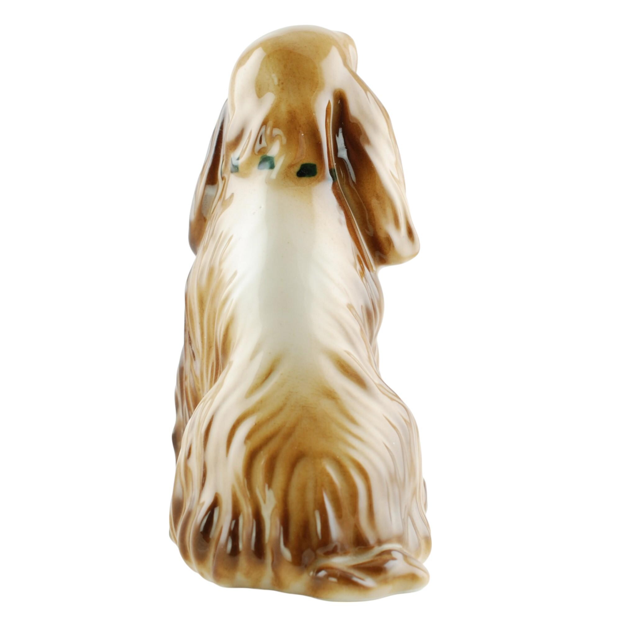 Vintage Zsolnay Hand Painted Porcelain Spaniel Figurine Designed by ...
