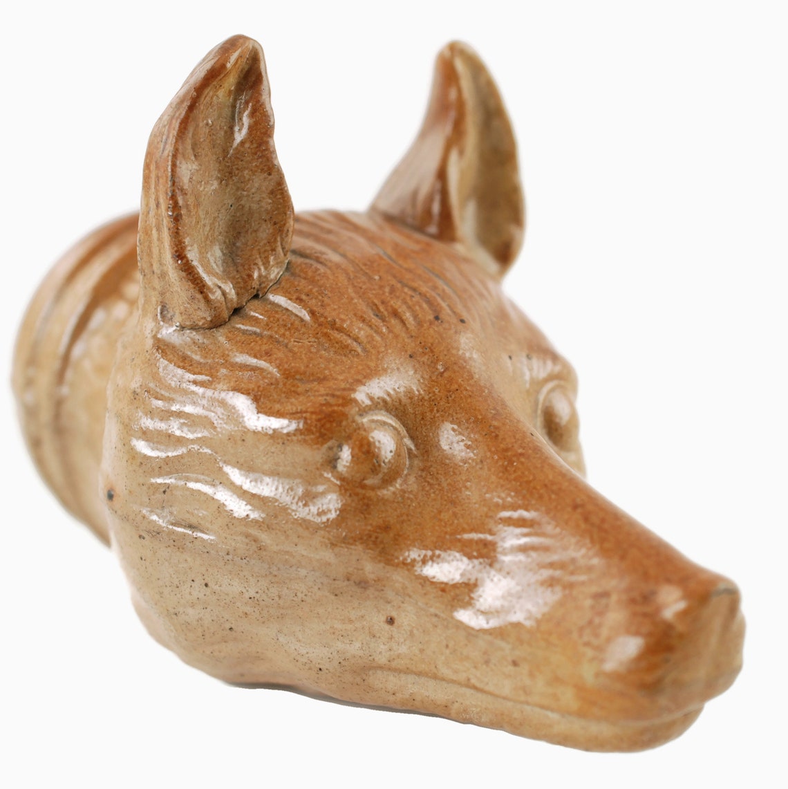 Antique Stephen Green Imperial Potteries Salt Glaze Fox Head | Etsy