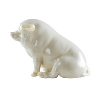Belleek White Baby Rabbit - Irish Fine Porcelain Bunny Figure Figurine ...