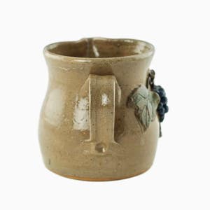 Vintage Wilford Dean Ceramic Pitcher With Dimensional Grape Cluster ...