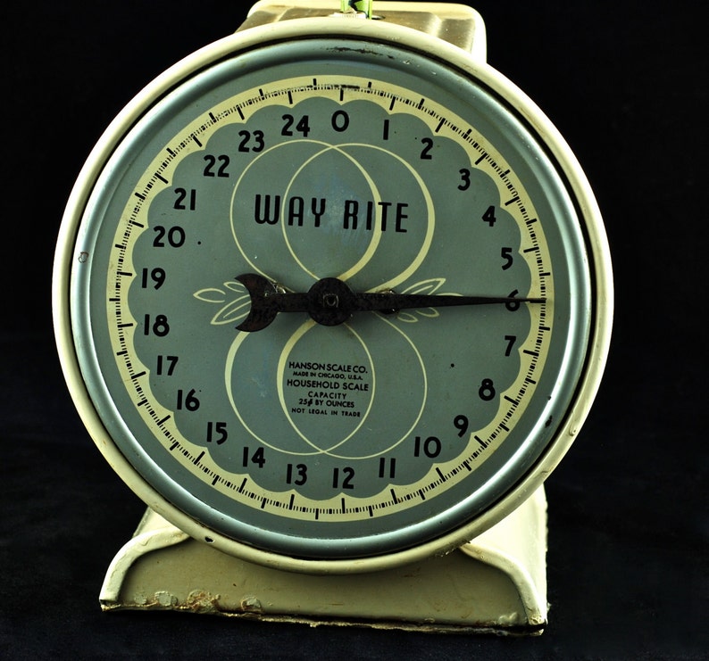 Vintage Hanson Scale Co. 'Way Rite' Household Kitchen | Etsy