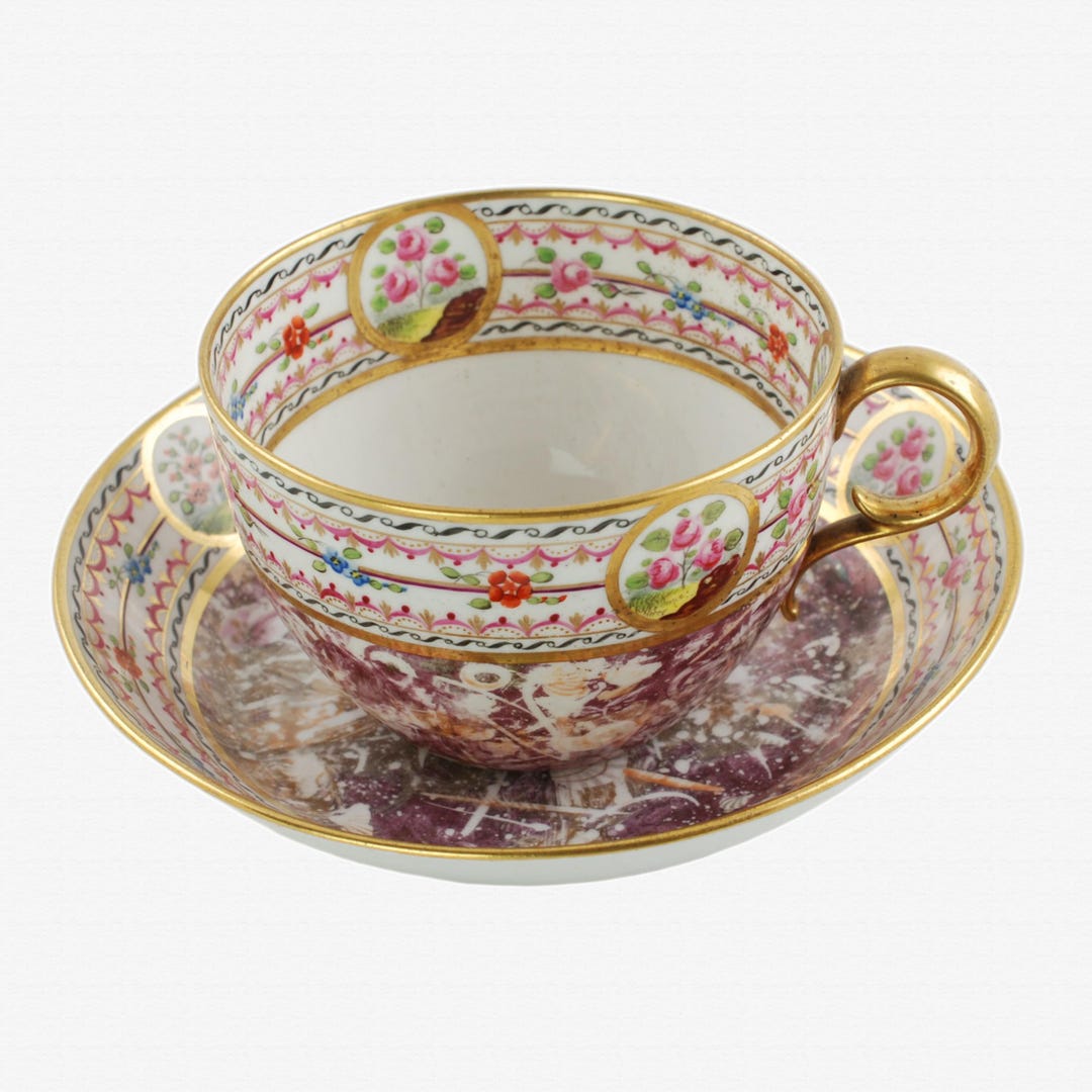 Rare Hand Decorated Early 19th Century Spode's Gold Lustre Pattern 1194 ...