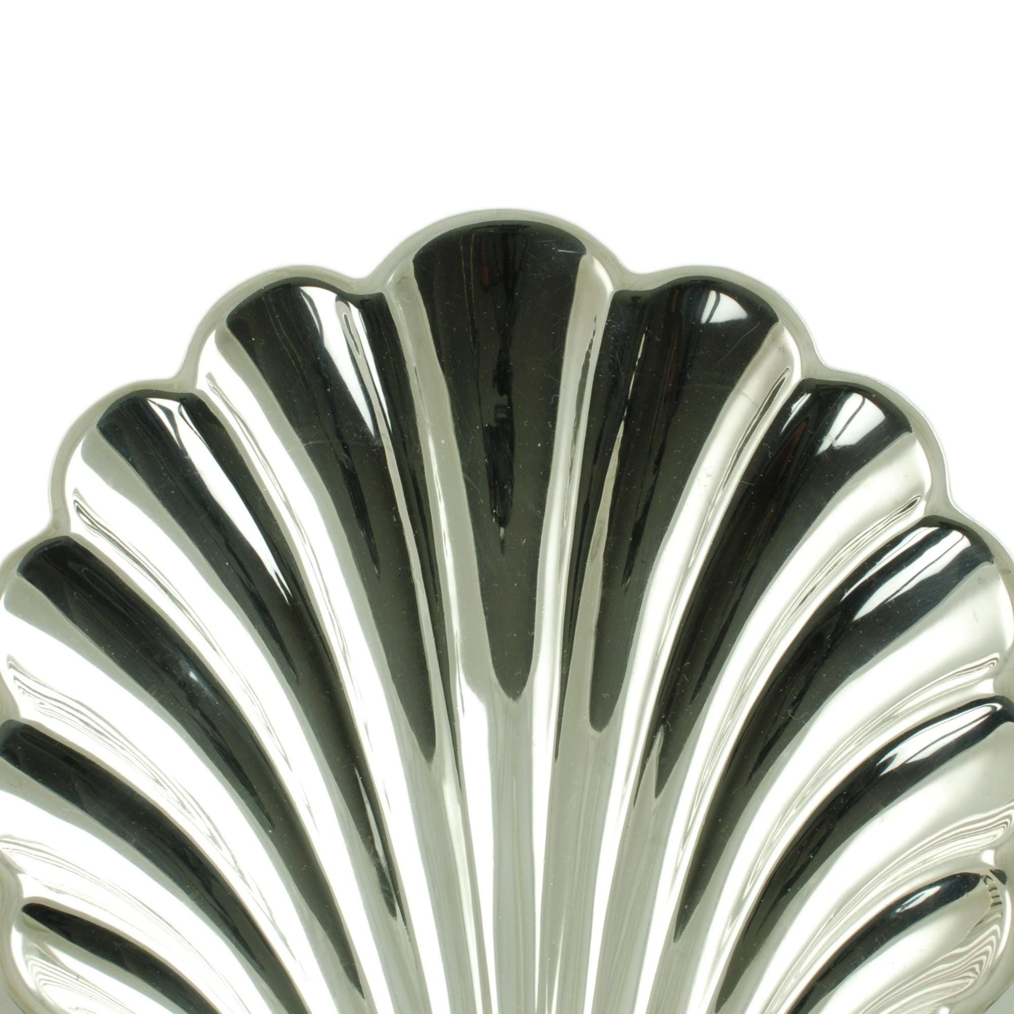 Large Vintage Gorham Sterling Silver Scallop Shell Dish With Ball Feet ...