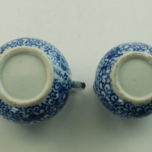 Antique Blue Phoenix Ware Cream and Sugar Set With Notched Handles - Etsy