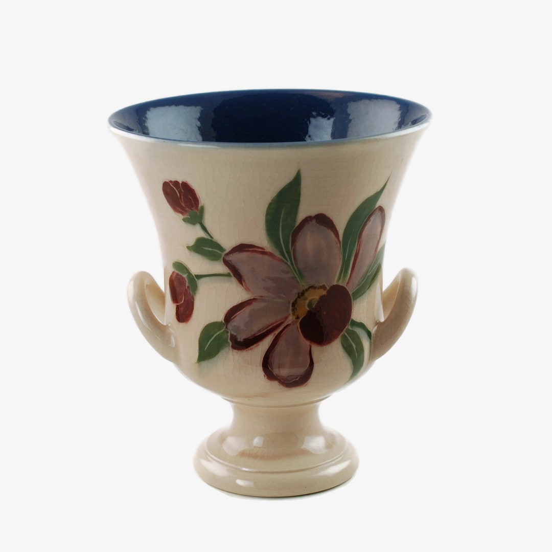 Vintage ET Hurley for Rookwood Pottery Hand Painted Double Handled Vase ...