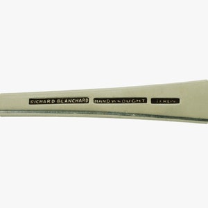 Antique Richard Blanchard Handwrought Sterling Silver Lady Dorothy Serving Fork and Spoon No ...