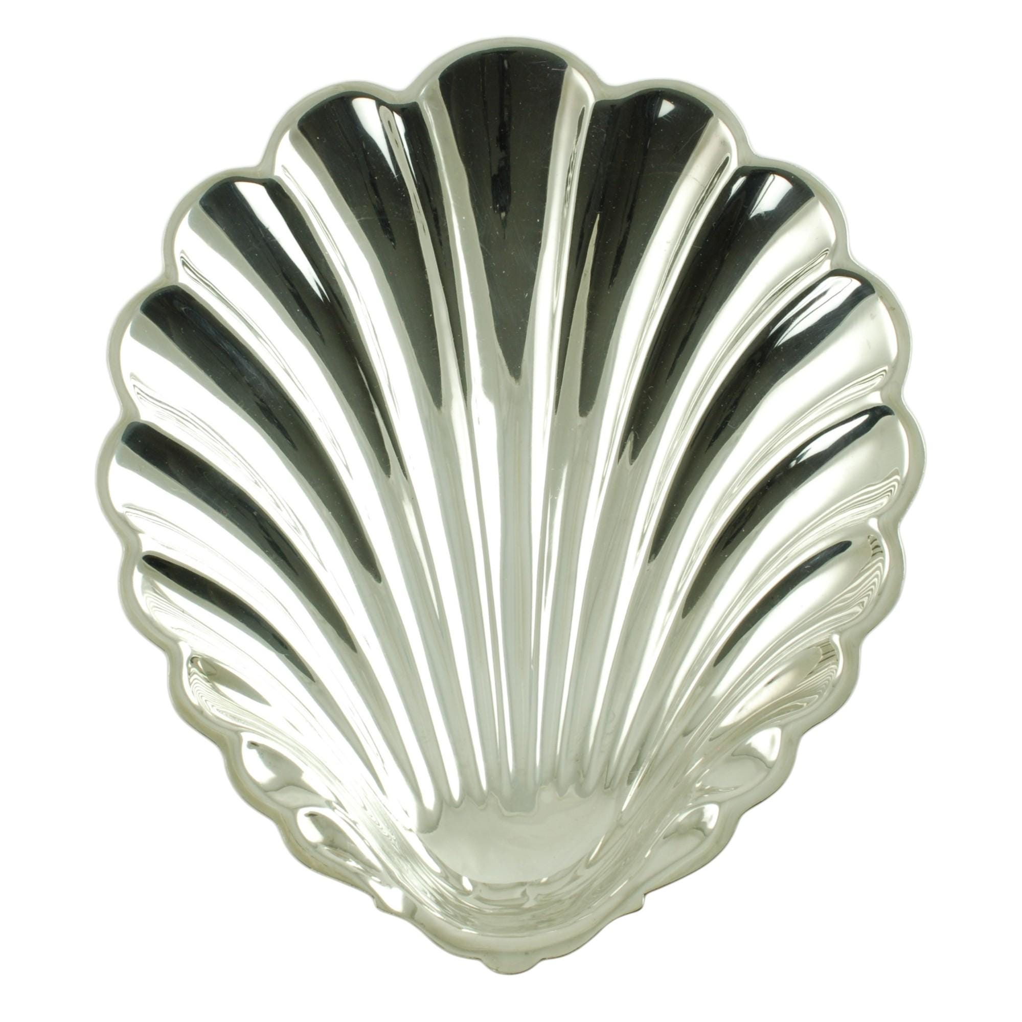 Large Vintage Gorham Sterling Silver Scallop Shell Dish With Ball Feet ...