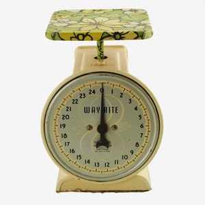 Vintage Hanson Scale Co. 'way Rite' Household Kitchen Scale With 25lb ...