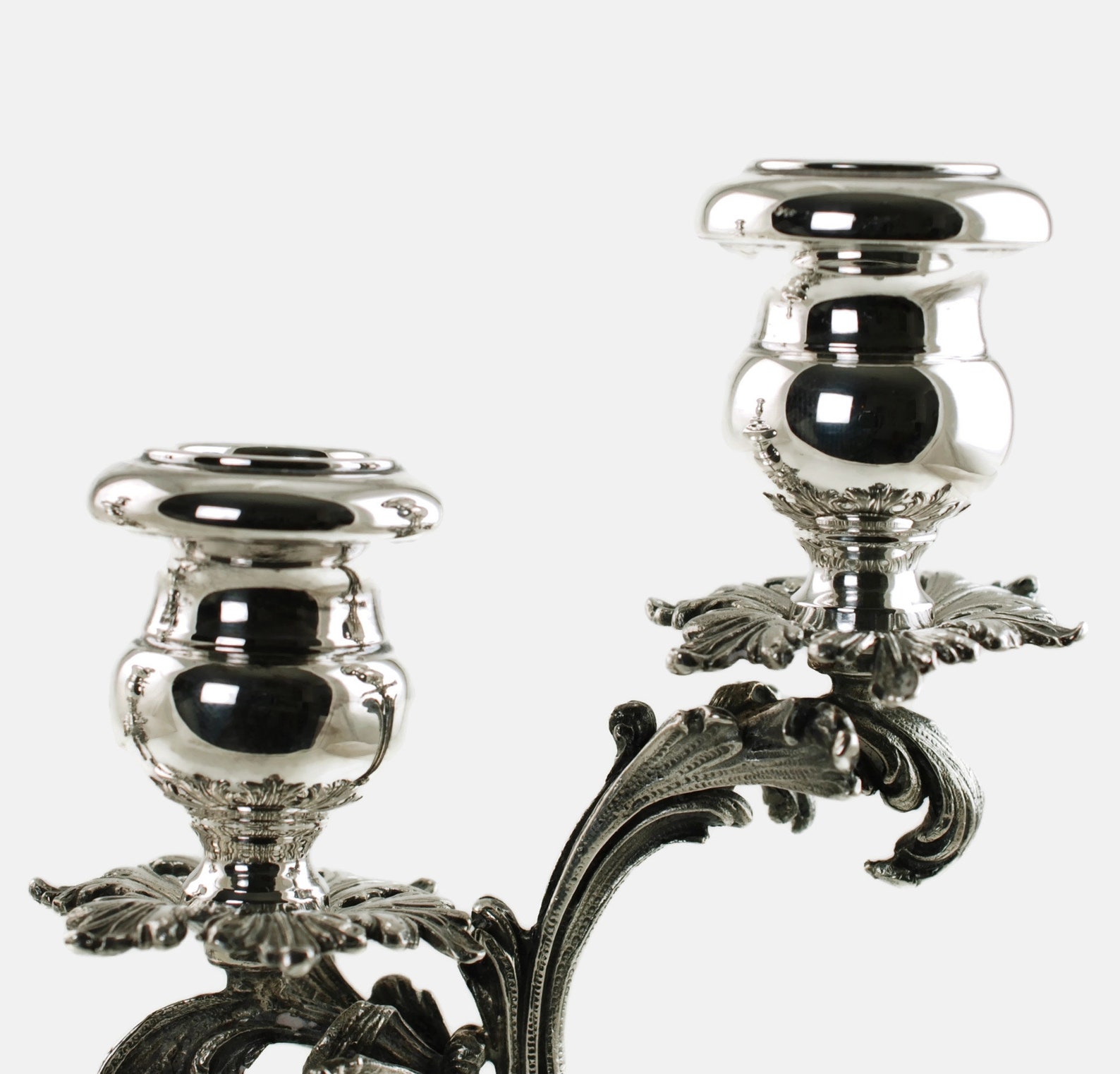 Vintage Italian Sterling Silver Rococo Candle Holders - Etsy