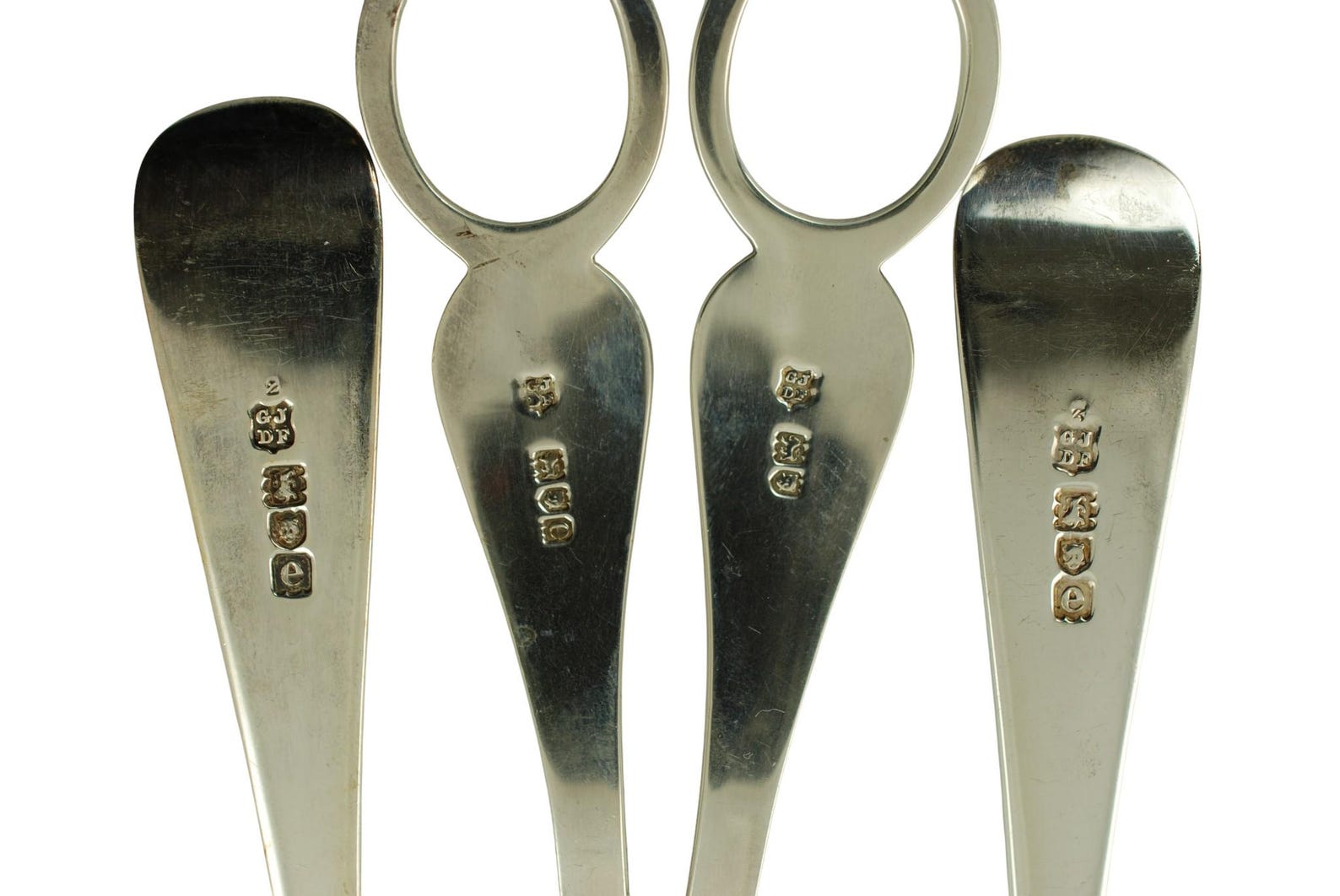 Antique English Sterling Silver Cased 3 Piece Fruit Serving Set by ...