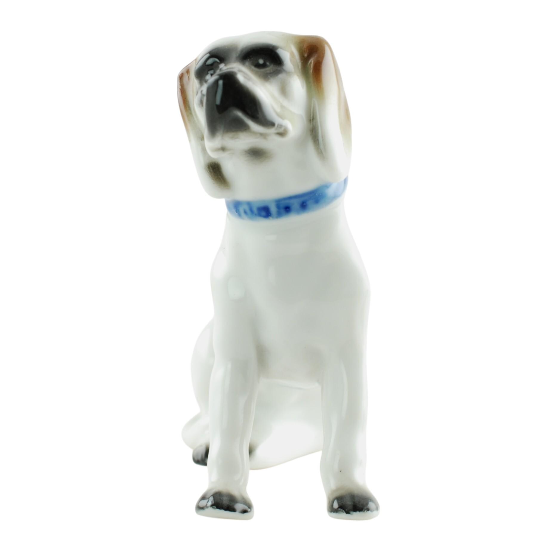Vintage Sitzendorf English Mastiff German Porcelain Dog Figurine - Etsy