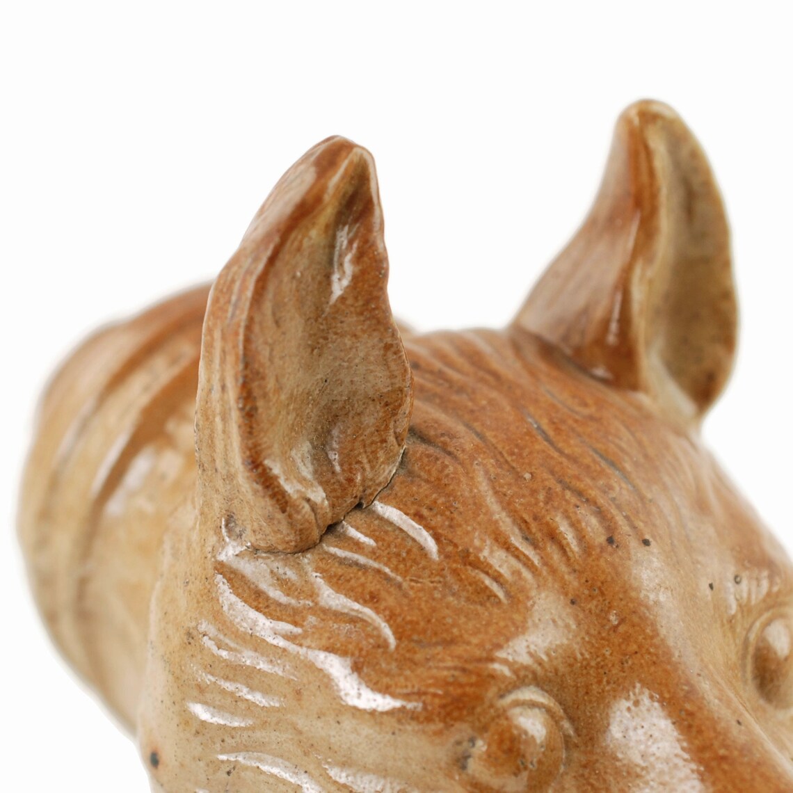 Antique Stephen Green Imperial Potteries Salt Glaze Fox Head | Etsy