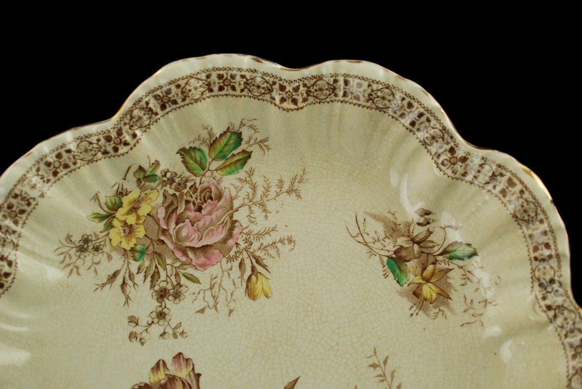 Antique English Dunn Bennett & Co. 'rose Group' - Etsy