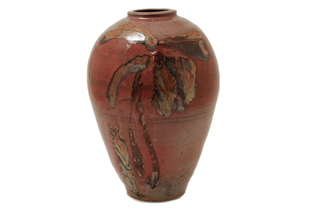 Vintage Robert Hasselle Studio Art Pottery Hand Thrown Stoneware Vase ...