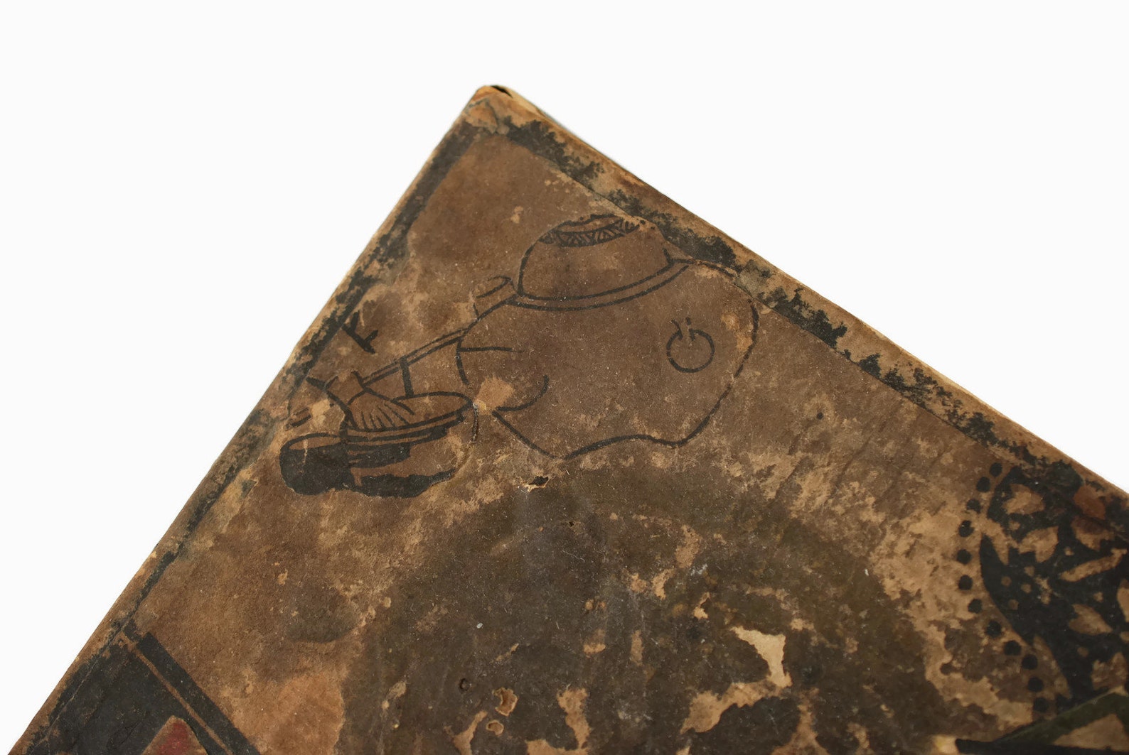 Antique Japanese Taisho Period Papered Wood Foil Lined Tea Box | Etsy