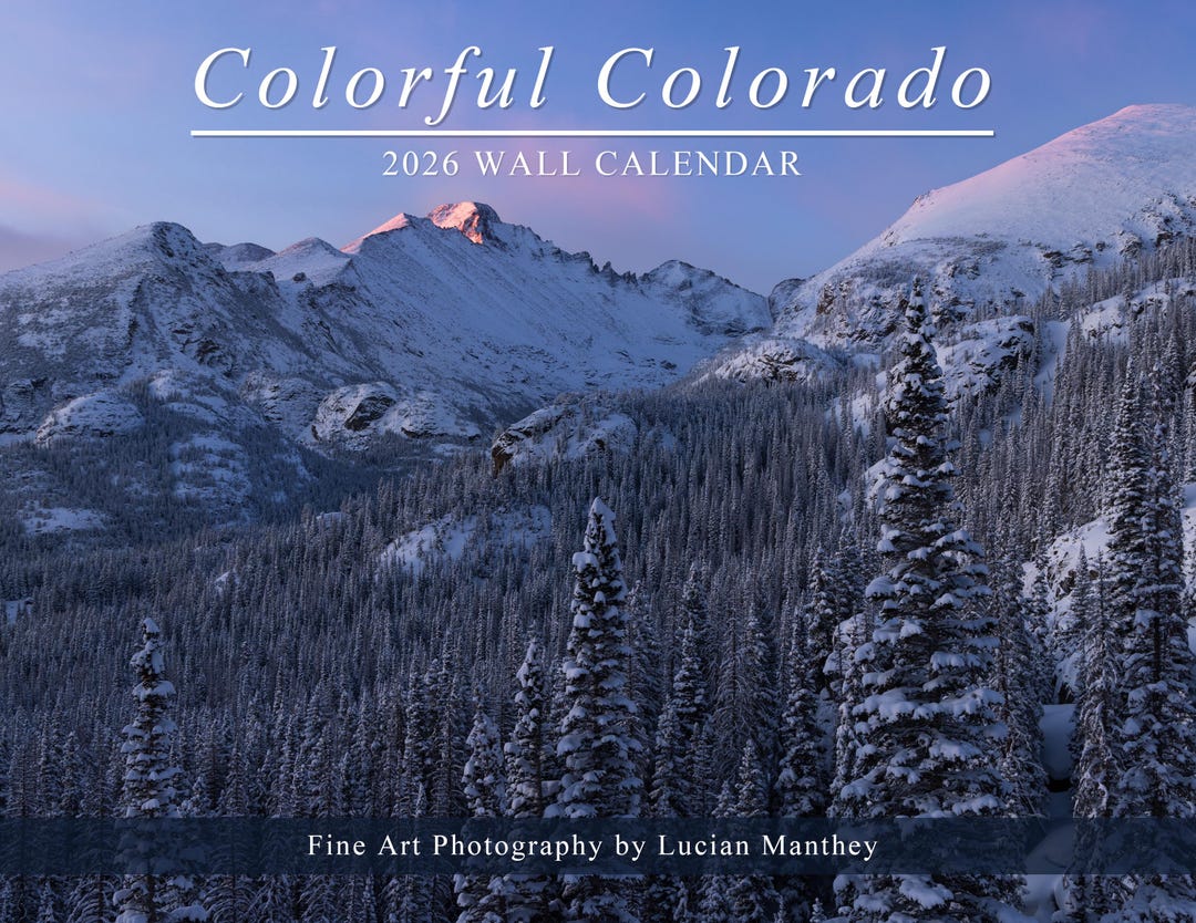 2026 Colorado Wall Calendar – Scenic Mountain Landscape Photography for ...