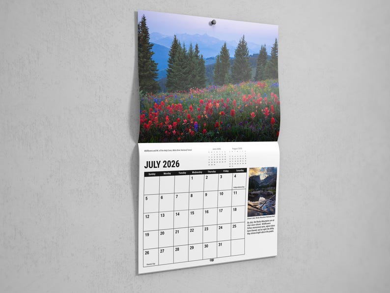 2026 Colorado Wall Calendar – Scenic Mountain Landscape Photography for ...