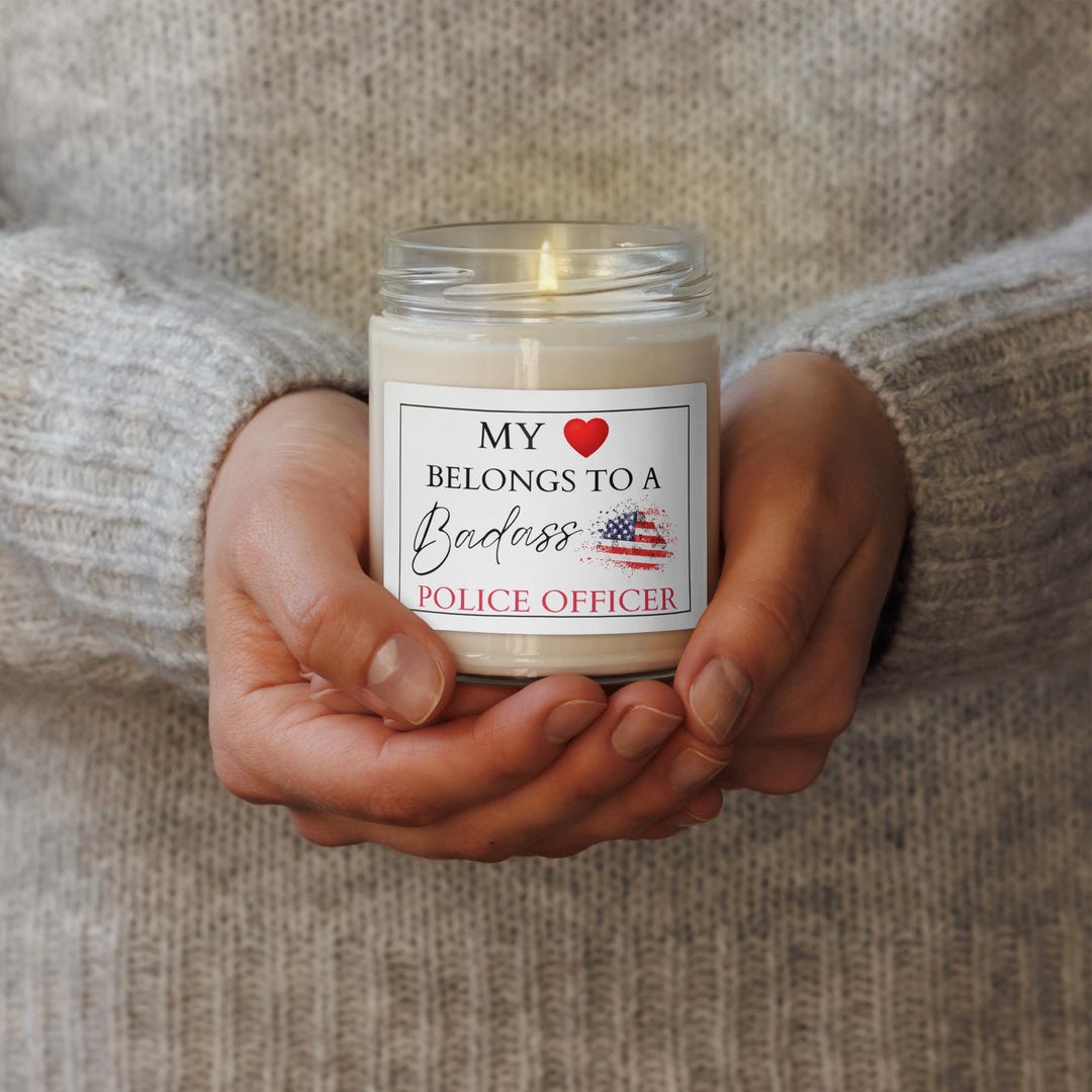 Badass Police Officer Soy Candle - Etsy
