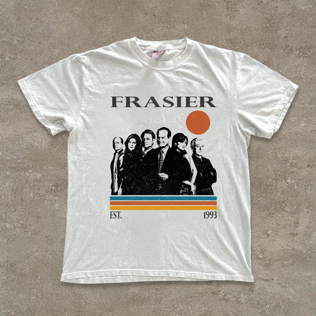Frasier Tv Series Comfort Colors T-shirt, Vintage Movie Tee - Etsy