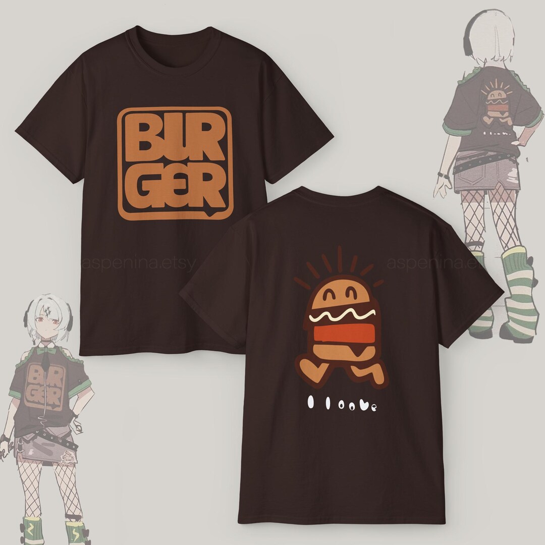Anby Burger Gamer Tee | Zenless Zone Zero Gaming Graphic - Etsy