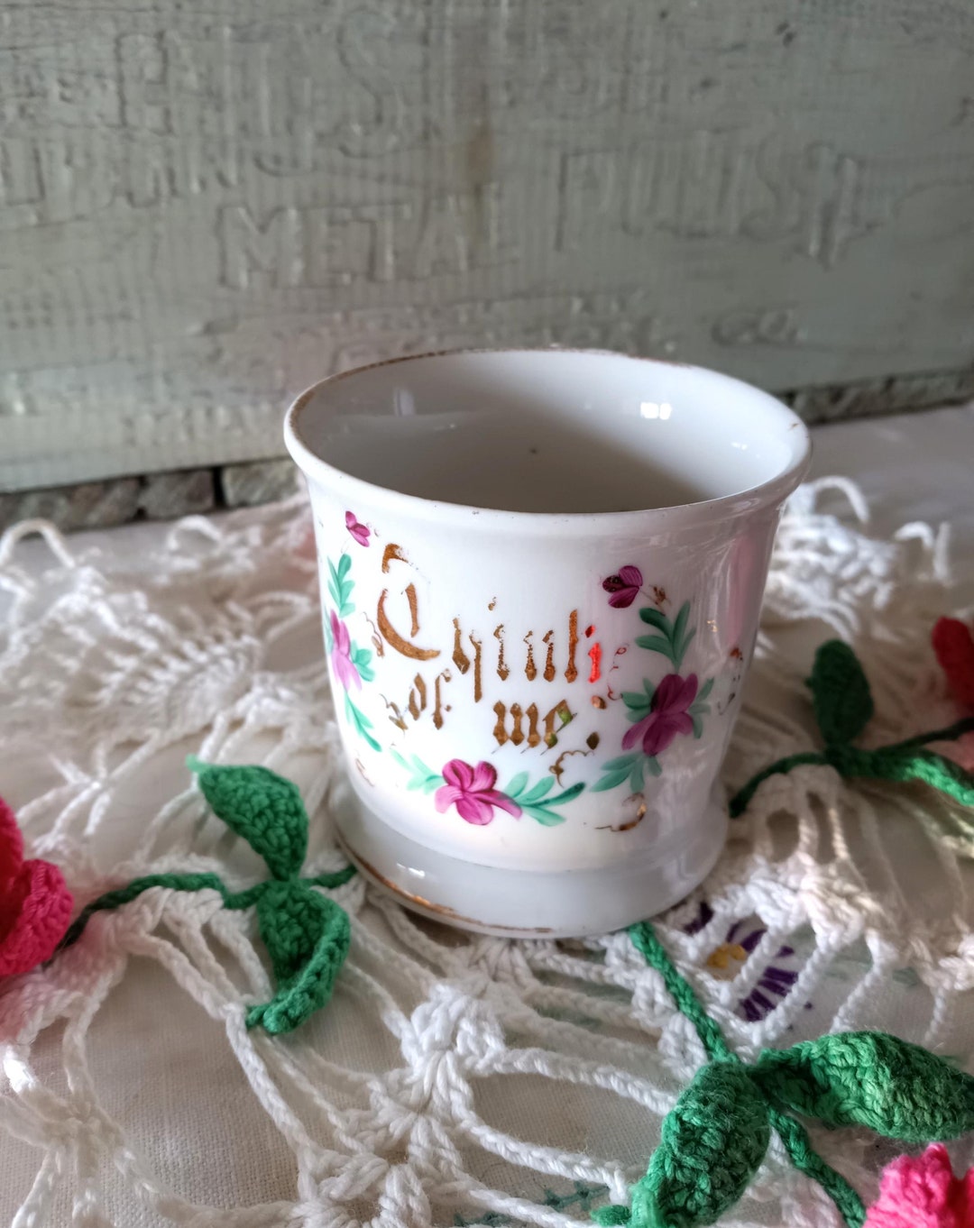 Antique Think of Me Tea Cup, China Cup, Shabby Chic Dish, Hand Painted ...