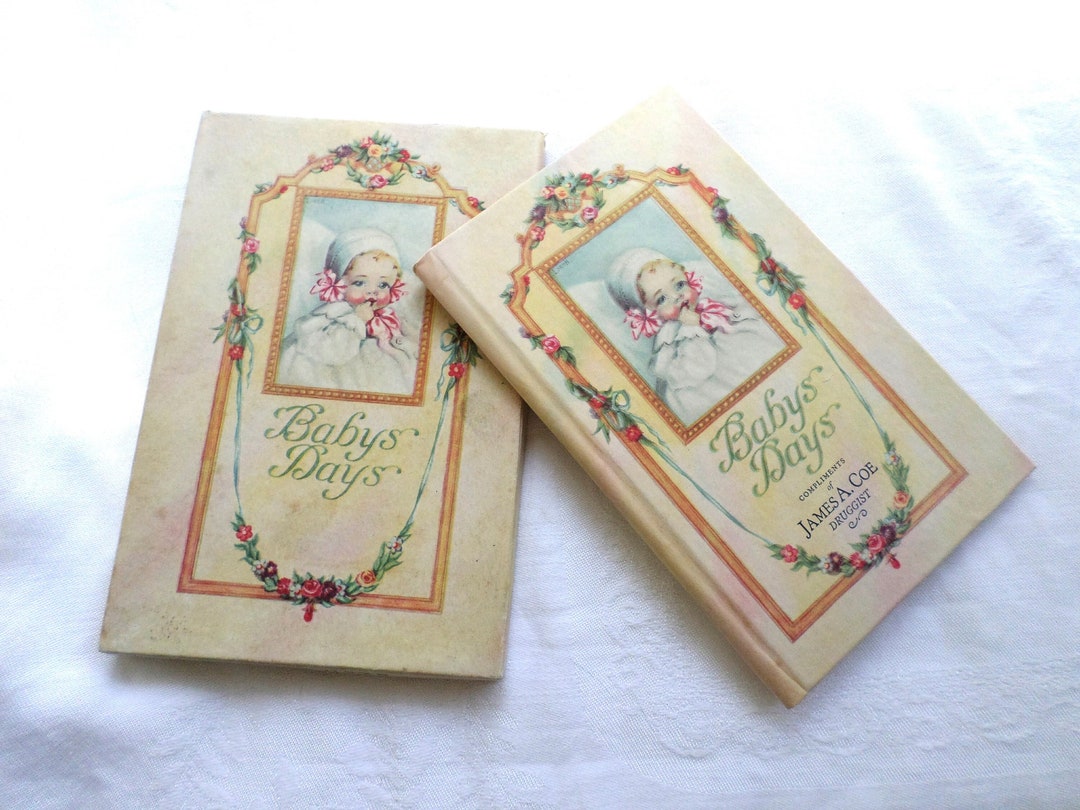 1916 Barse and Hopkins Baby Days Book, in Original Box, Baby Memory ...