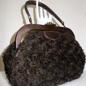 ROGER VAN S. Vintage 60s Brown Faux Curly Lamb Handbag 20% OFF - Etsy