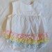 Vintage Baby Romper, 90s, House Embroidery and Ruffled Bottom - Etsy